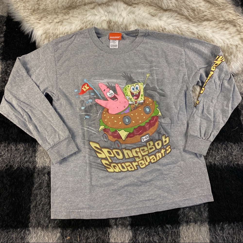 Y2k Rare Spongebob Squarepants Graphic Tee - Gem